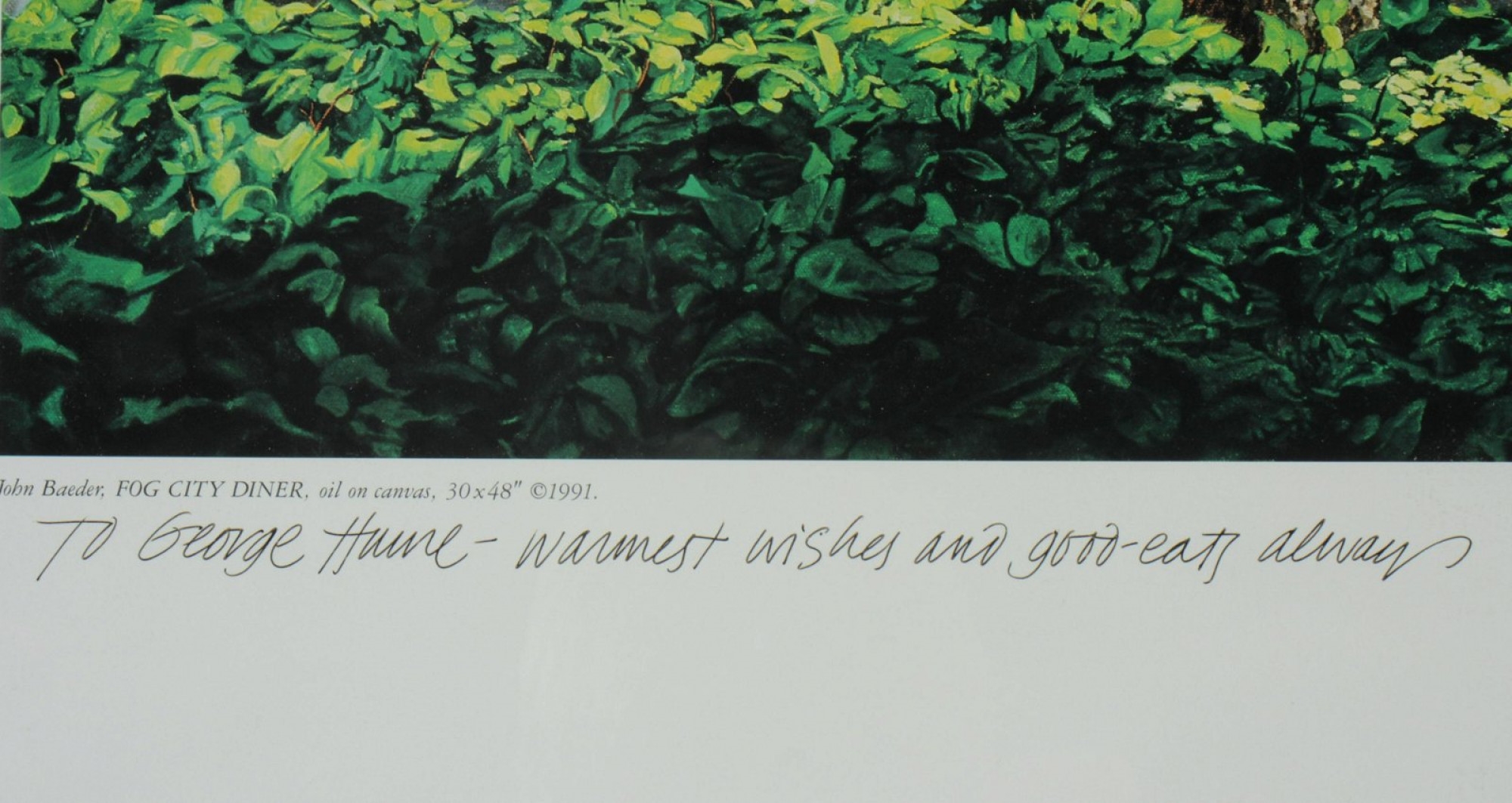 John Baeder | FOG CITY DINER | MutualArt