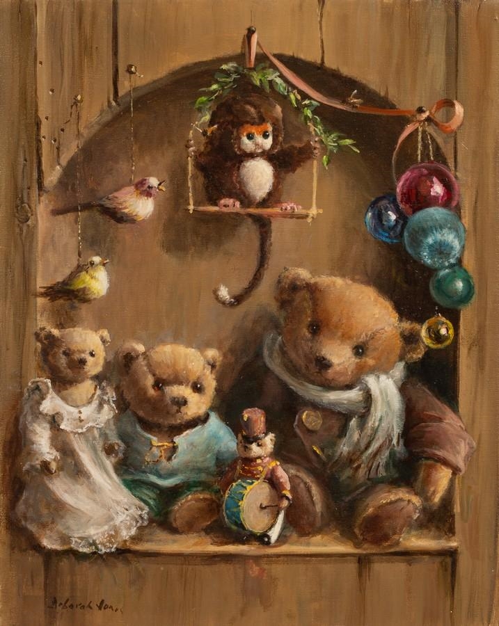 Deborah Jones | Deborah Jones (1921 - 2012) Teddy bears and a rabbit ...
