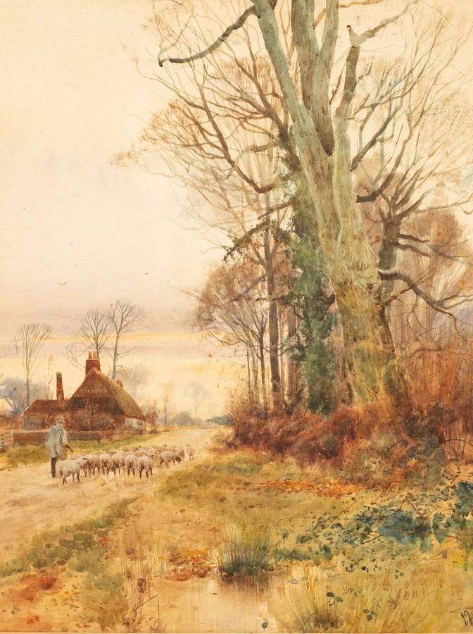 Henry Charles Fox | Rural Scene with Sheep | MutualArt