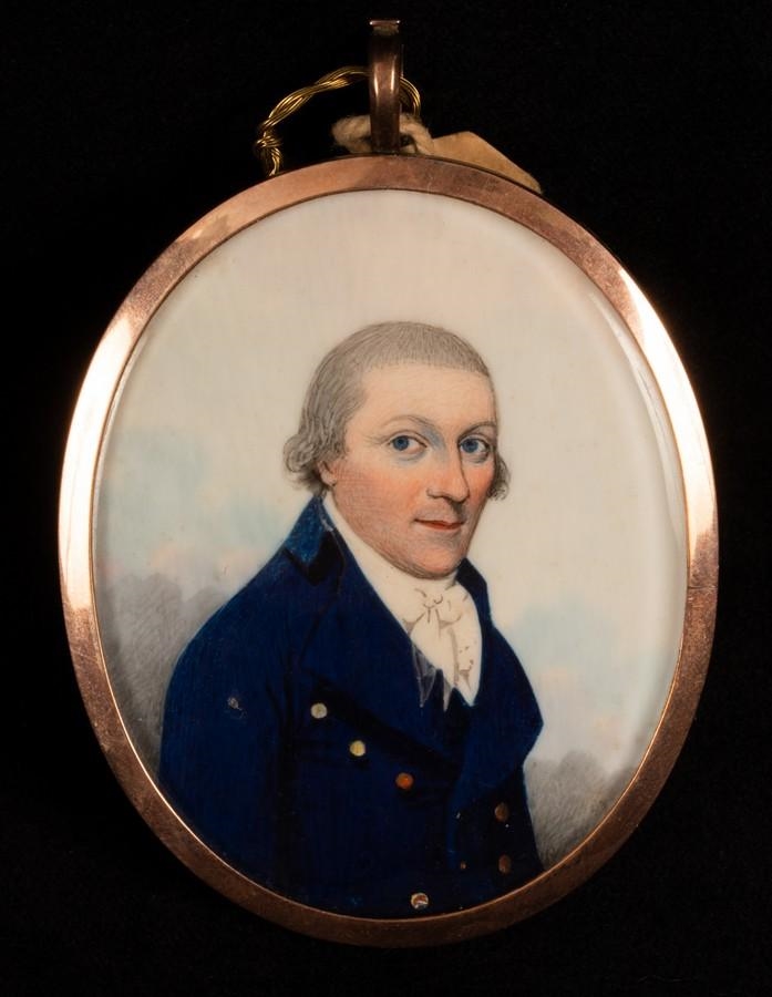 Frederick Buck | Portrait miniature of Captain Valentine Lawford of the ...