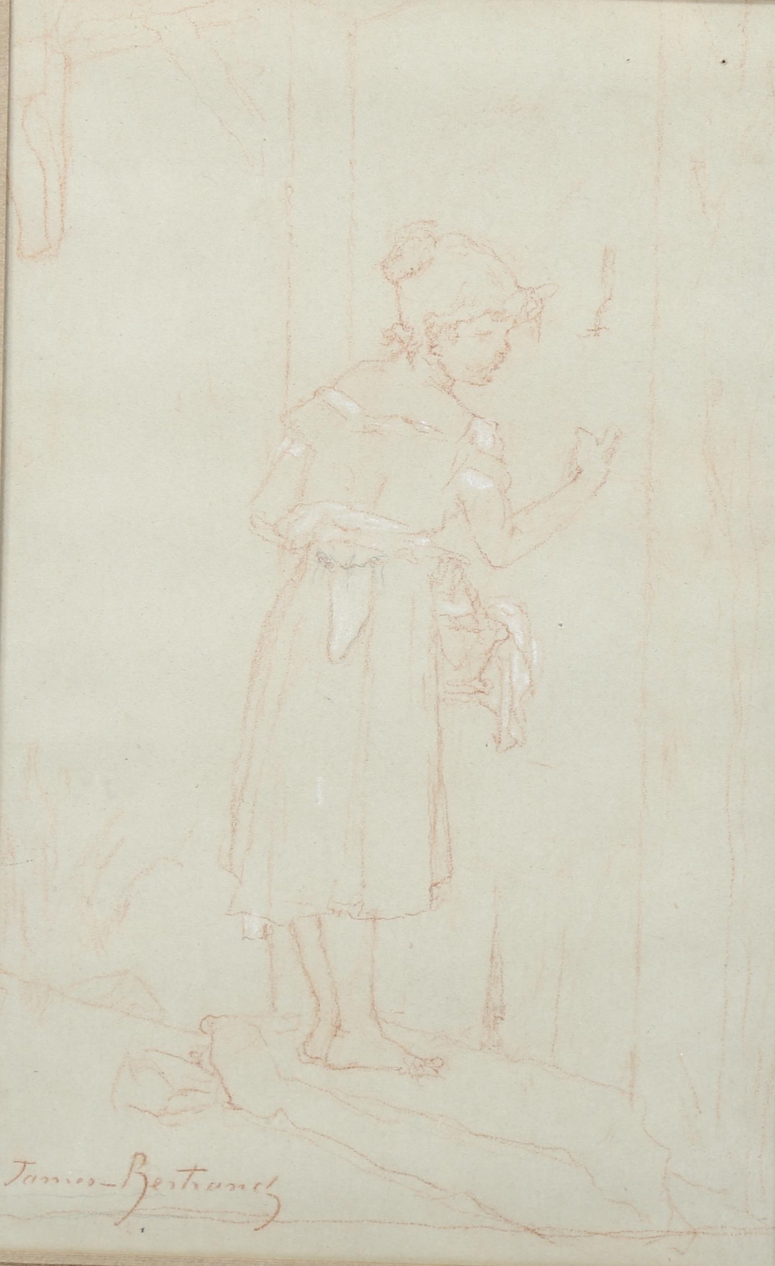 James Bertrand | girl at the door | MutualArt