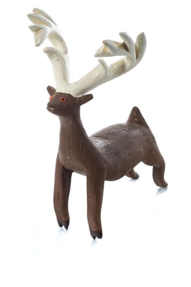 Gilbert Desrochers | White Tailed Deer Polychromed | MutualArt