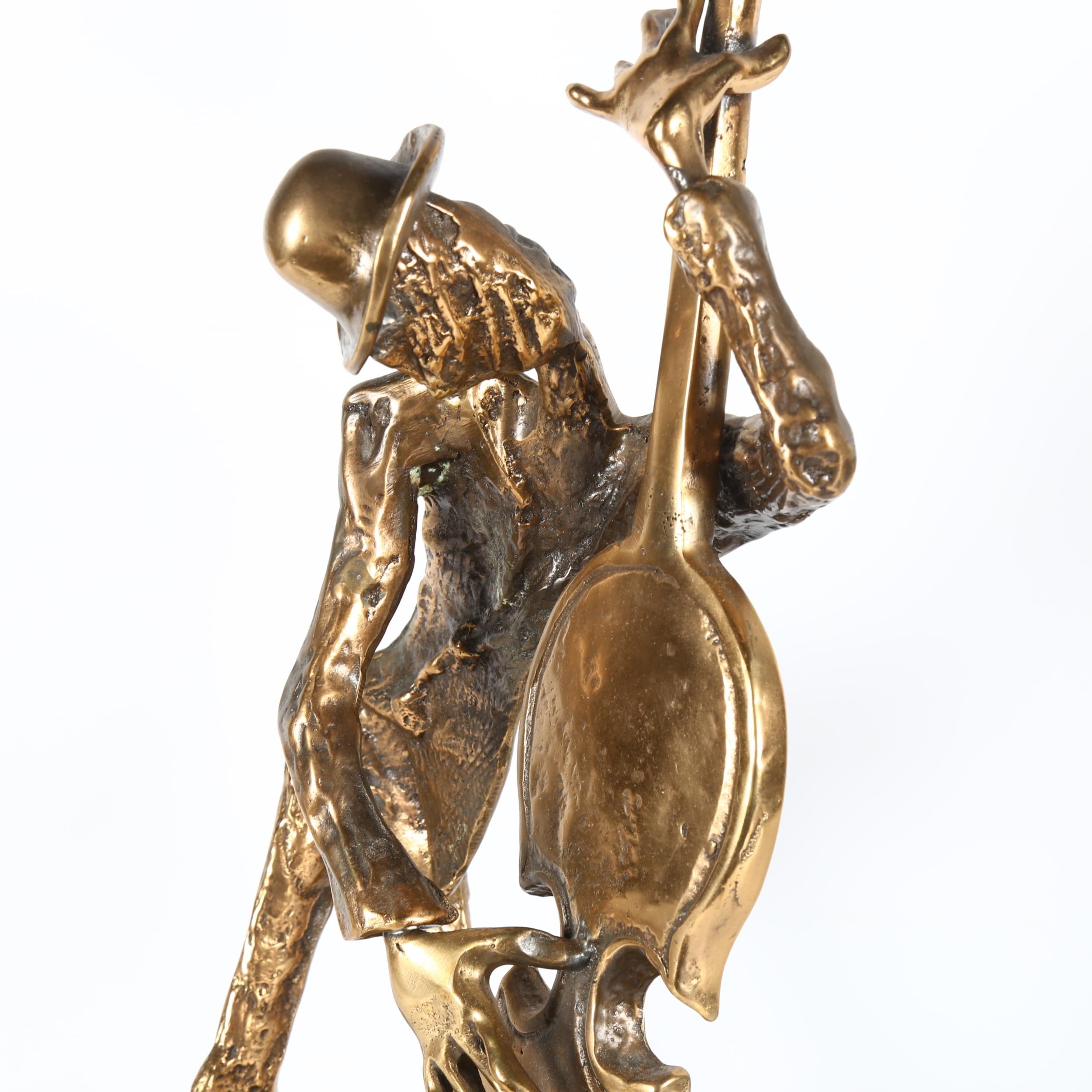 Yves Lohé | a gilded bronze Double Bass player | MutualArt
