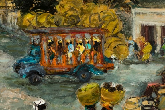 Ruth E. Hoffman | Meeting the Bus (1952) | MutualArt