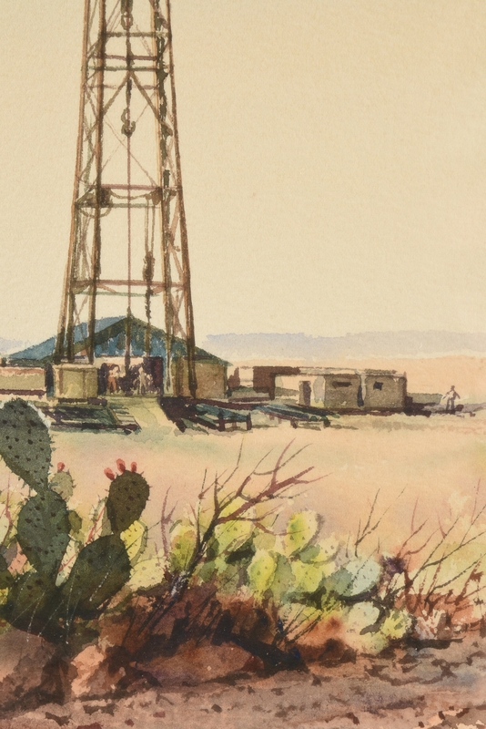 Warren Hunter | Texas Oil Rig (20th Century) | MutualArt