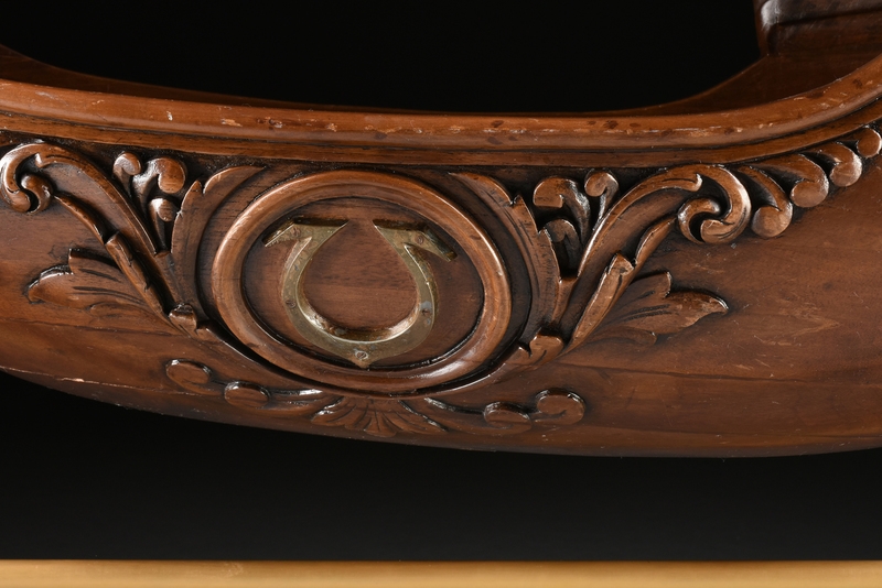 Italian School, 19th Century | A CONTINENTAL GONDOLA FORM WALNUT CRADLE ...