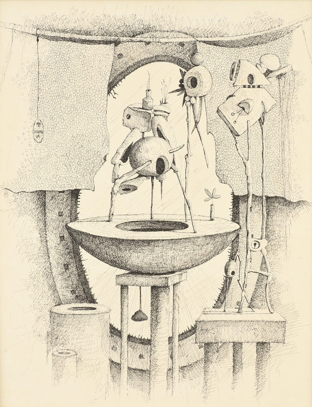 Valton Tyler | Imaginary Forms with a Semi Spherical Bowl (1968 ...