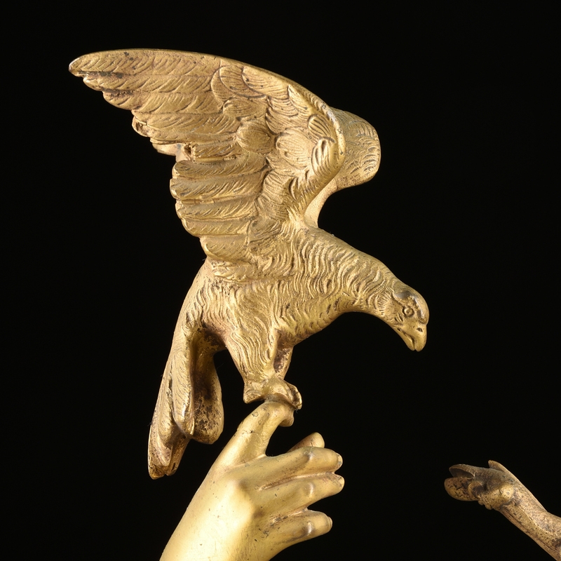 Charles Anfrie | Lady Falconer Feeding her Falcon (Circa 1900) | MutualArt