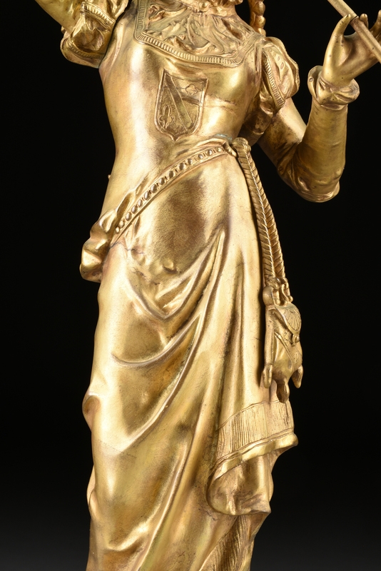 Charles Anfrie | Lady Falconer Feeding her Falcon (Circa 1900) | MutualArt