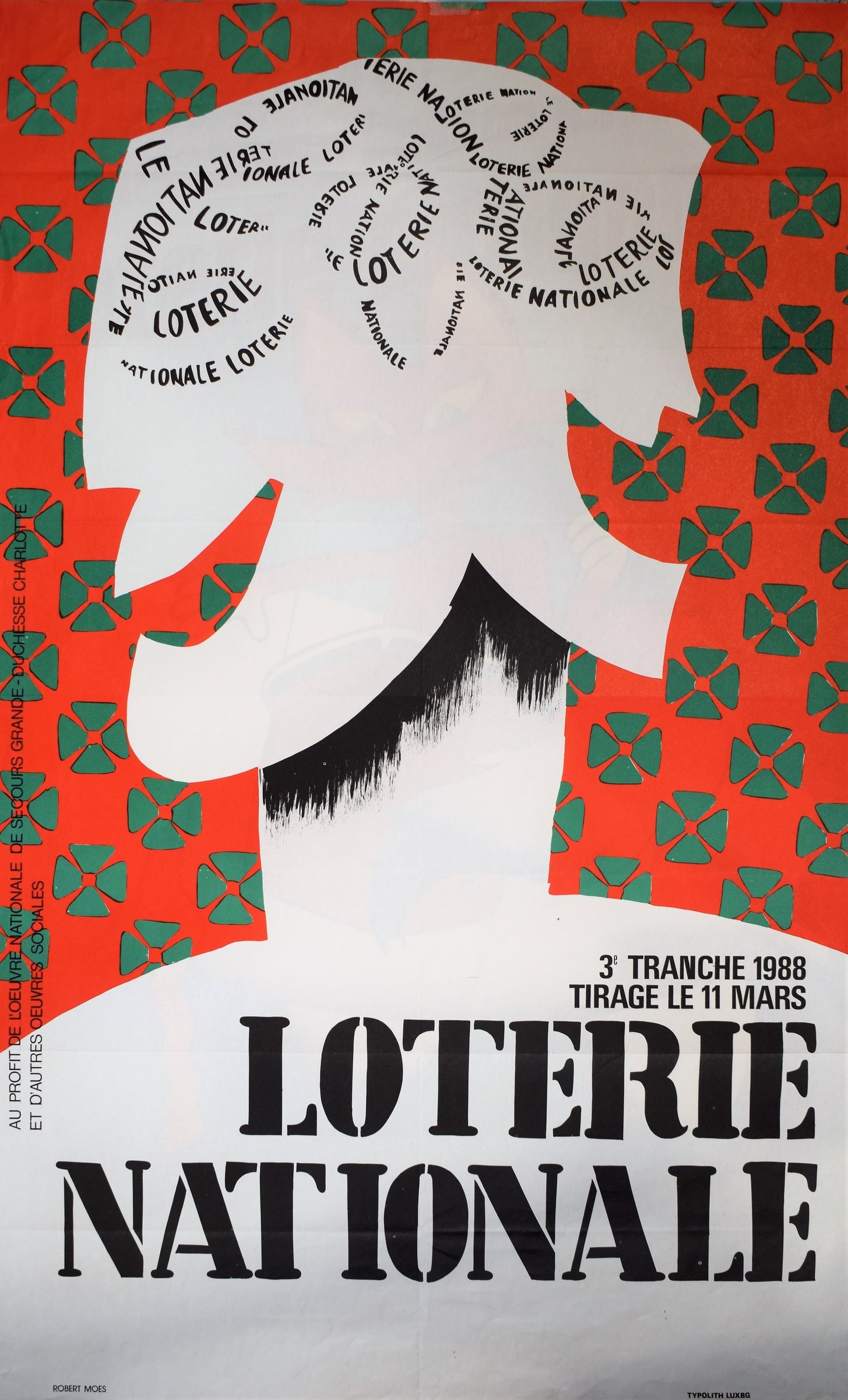 Robert Moes | Poster of the national lottery drawing (1988) | MutualArt