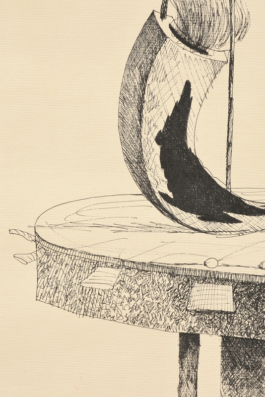 Valton Tyler | Imaginary Forms on a Circular Table (1968) | MutualArt