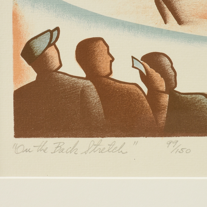 Alexandre Hogue | On the Back Stretch (1935) | MutualArt