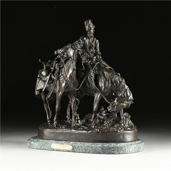 Evgeny Alexandrovitch Lanceray | Cossack After the Battle (20th Century ...