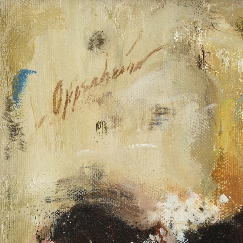 Samuel Edmund Oppenheim | Geisha Portrait with Blue Vase (1990s ...