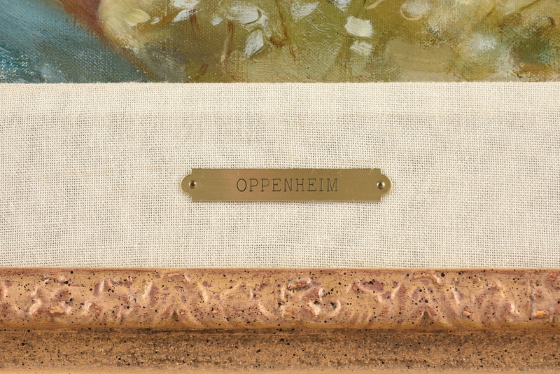 Samuel Edmund Oppenheim | Geisha Portrait with Blue Vase (1990s ...