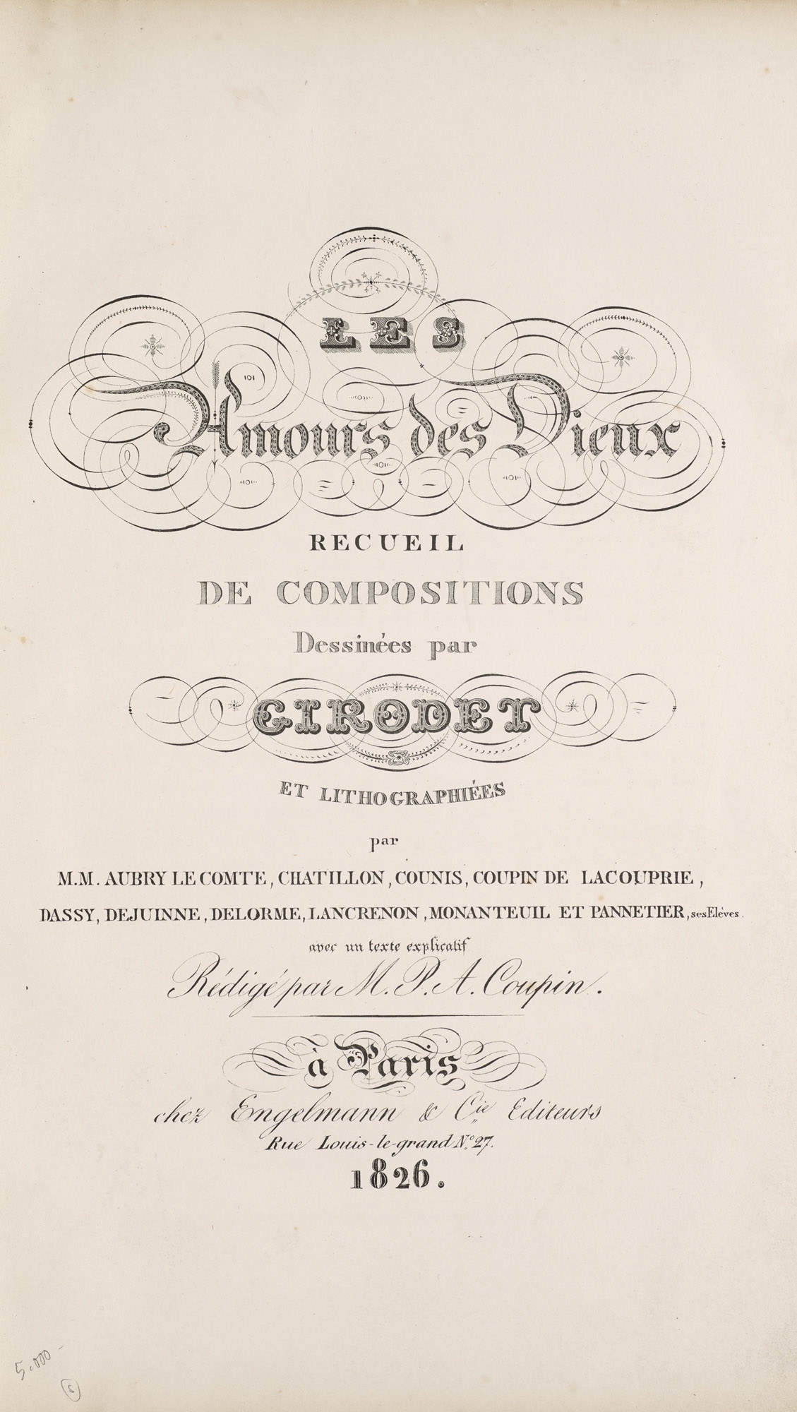 Anne-Louis Girodet de Roussy-Trioson | Les Amours des Dieux (1826 ...