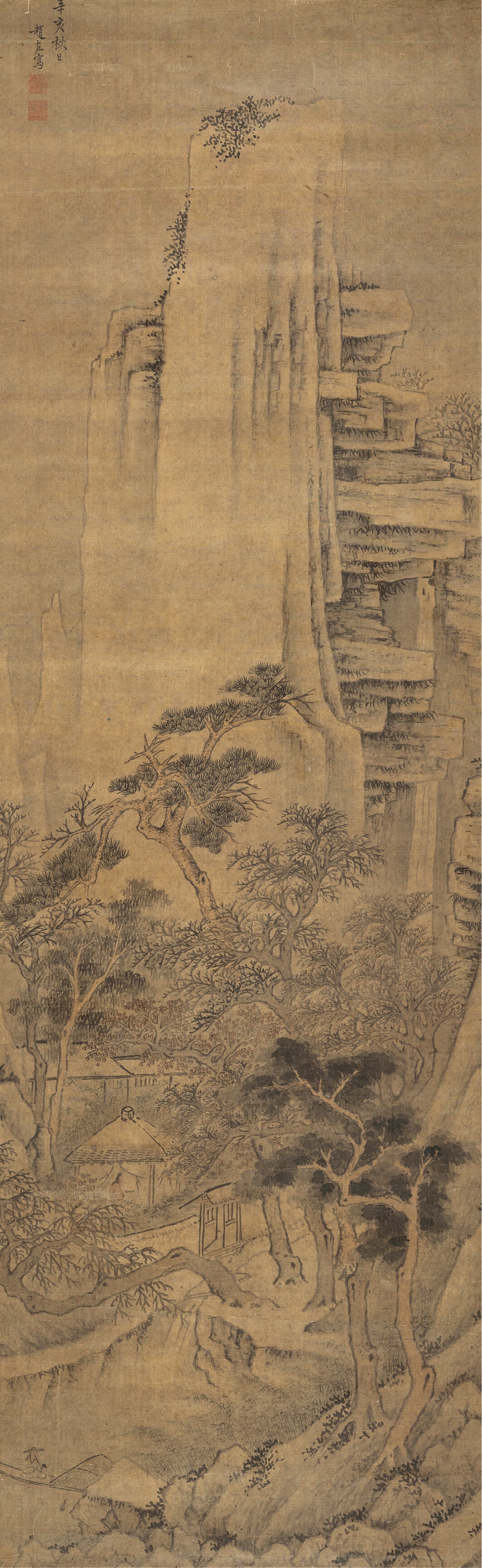 Zhao Zuo | Living in seclusion on a lonely cliff (1611) | MutualArt