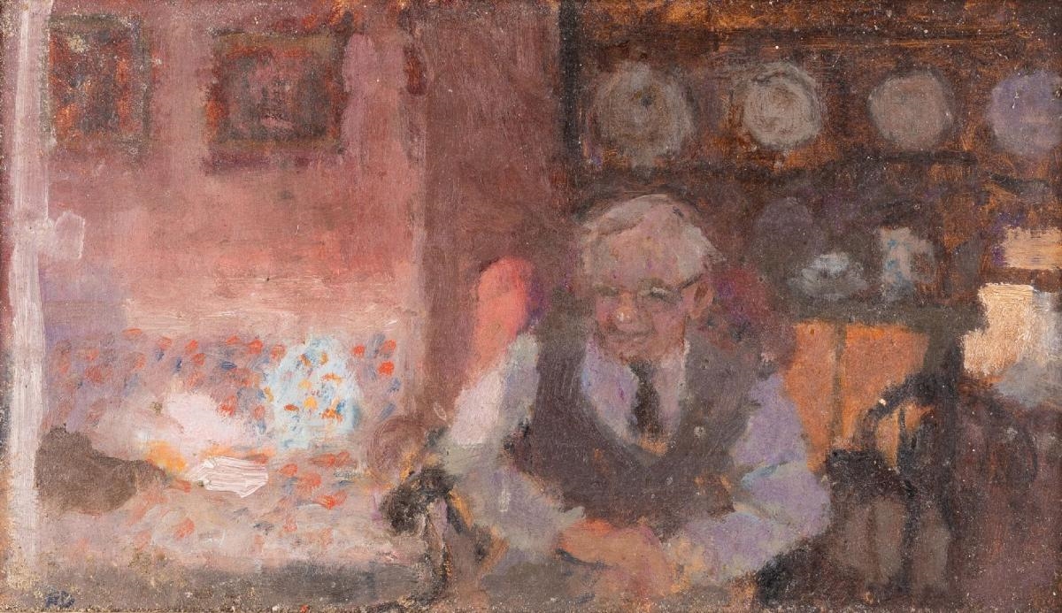 Bernard Dunstan | George Sweet at Home (1990) | MutualArt
