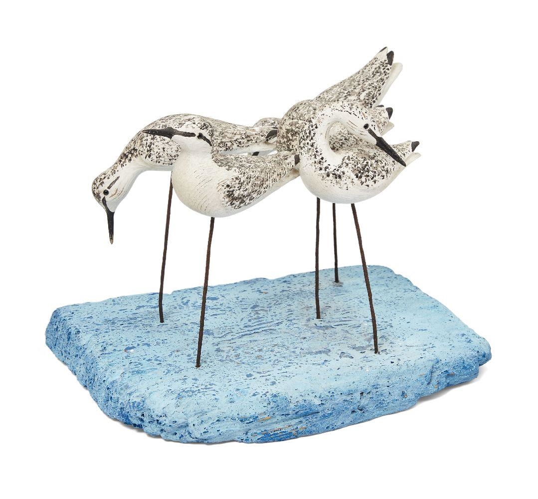 Guy Taplin | Five Sanderlings | MutualArt