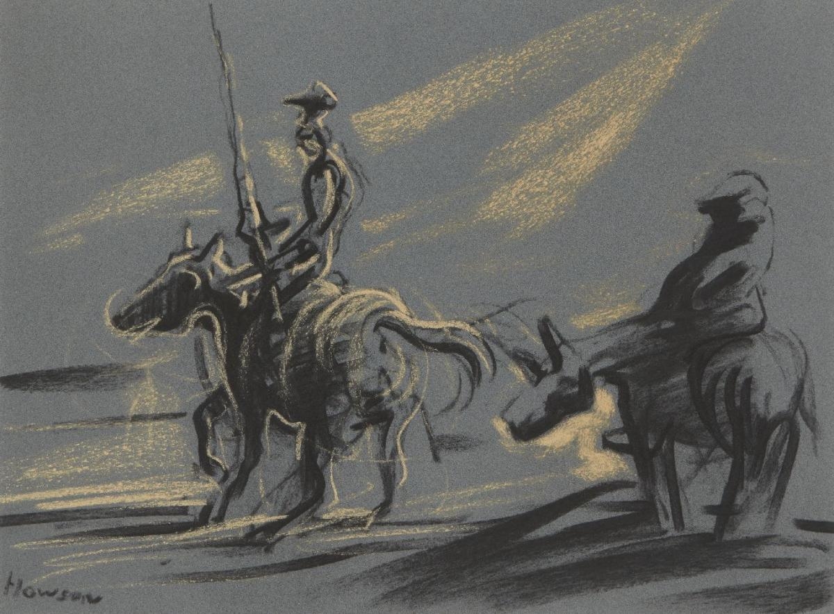 Peter Howson Obe | Study for Don Quixote and Sancho Panza (2004 ...