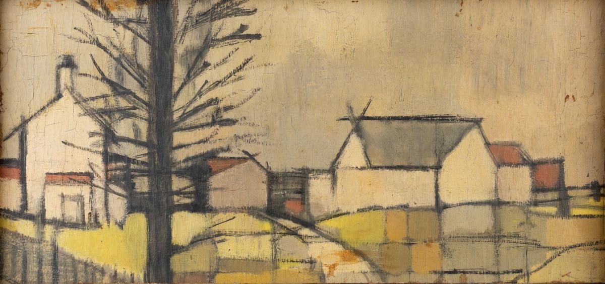 Robert Frame | Landscape in yellow (1942) | MutualArt