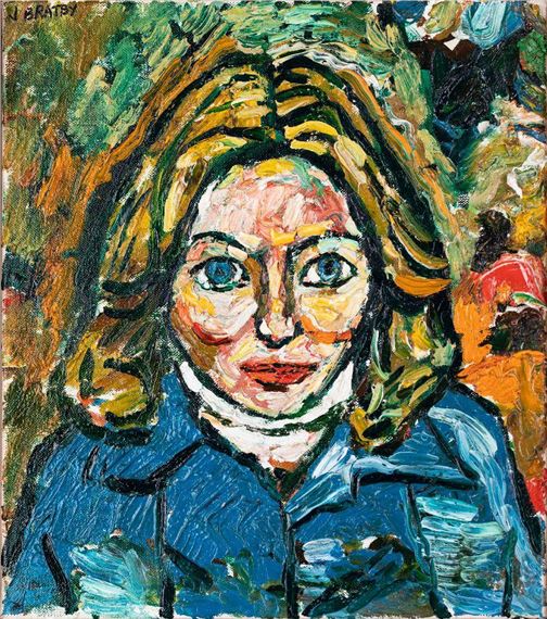 John Randall Bratby | Portrait of a Woman | MutualArt