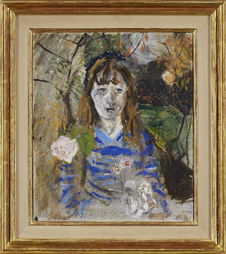 Jean Cooke | Portrait of a Lady with Flowers (1984) | MutualArt