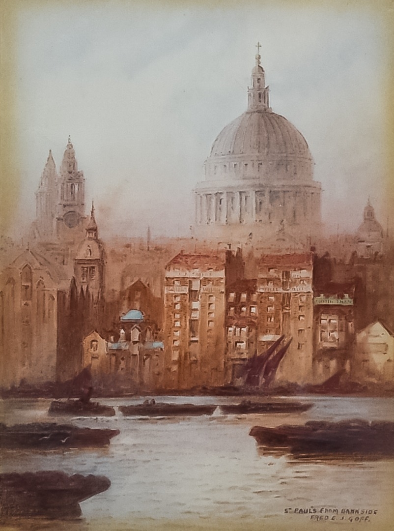 Frederick Edward Joseph Goff | St Pauls from Bankside | MutualArt