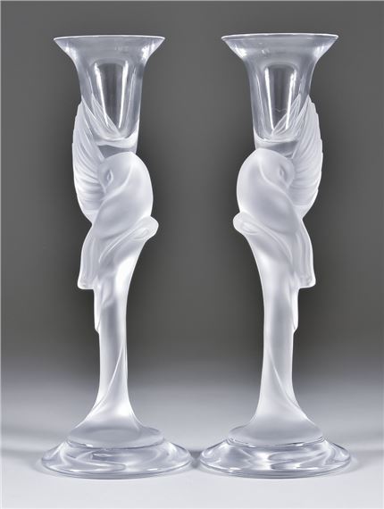 Igor Carl Fabergé | A Pair of Igor Carl Faberge Opalescent and Clear ...