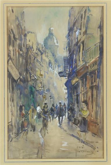 Jan Korthals | Straatgezicht Parijs | MutualArt