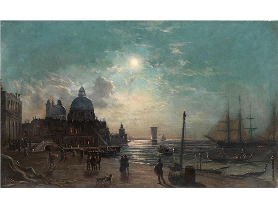 Carlo Canella | VENICE VEDUTA IN SHIMMERING MOONLIGHT | MutualArt