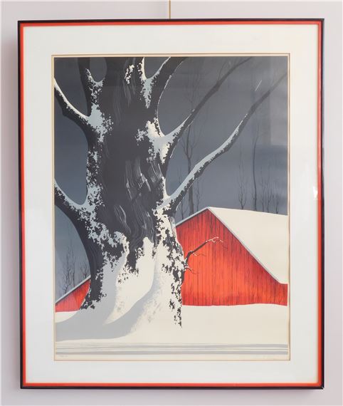 Eyvind Earle | Midnight Snow | MutualArt