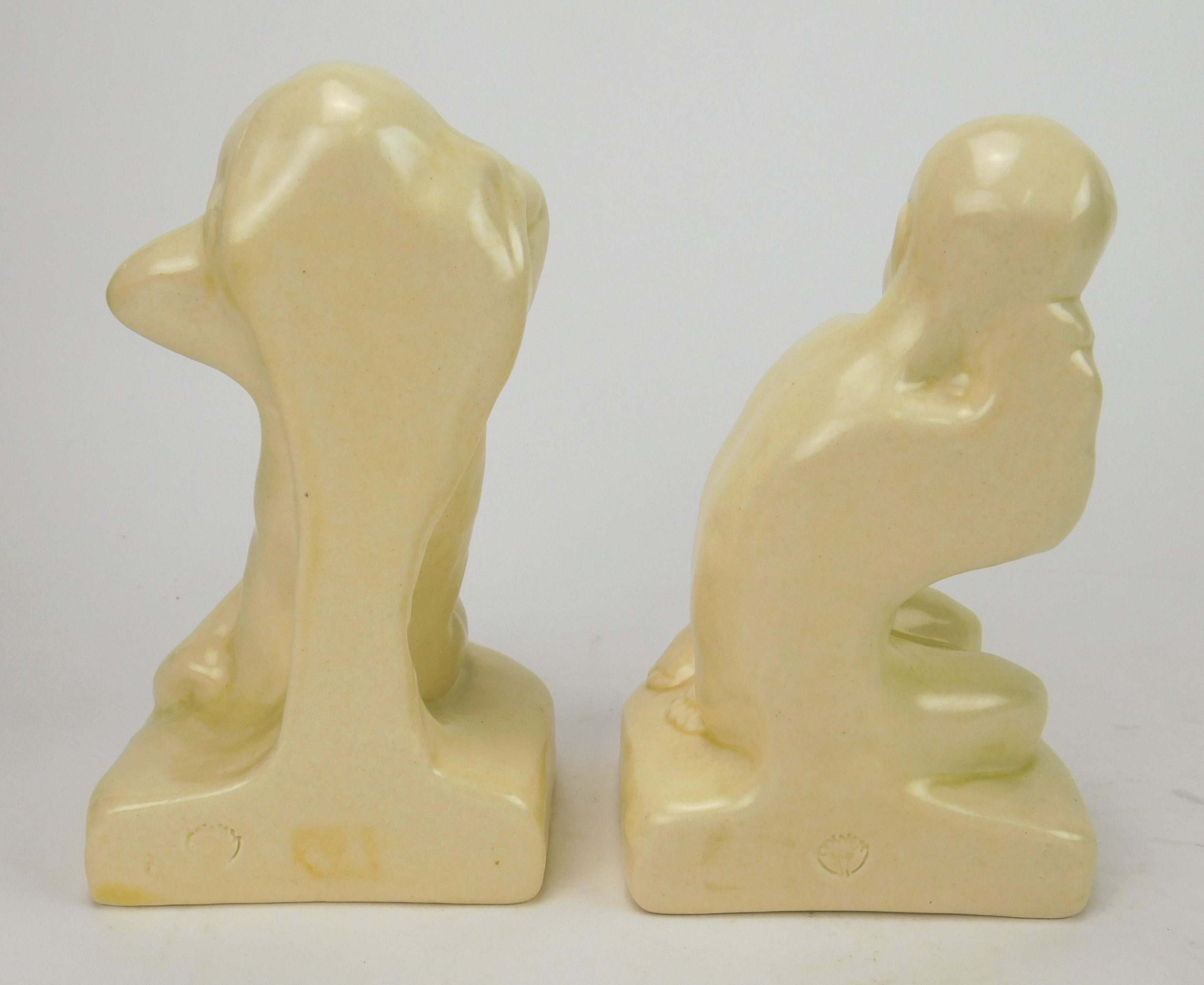 Cole Pottery | Boy & Girl'' bookends | MutualArt