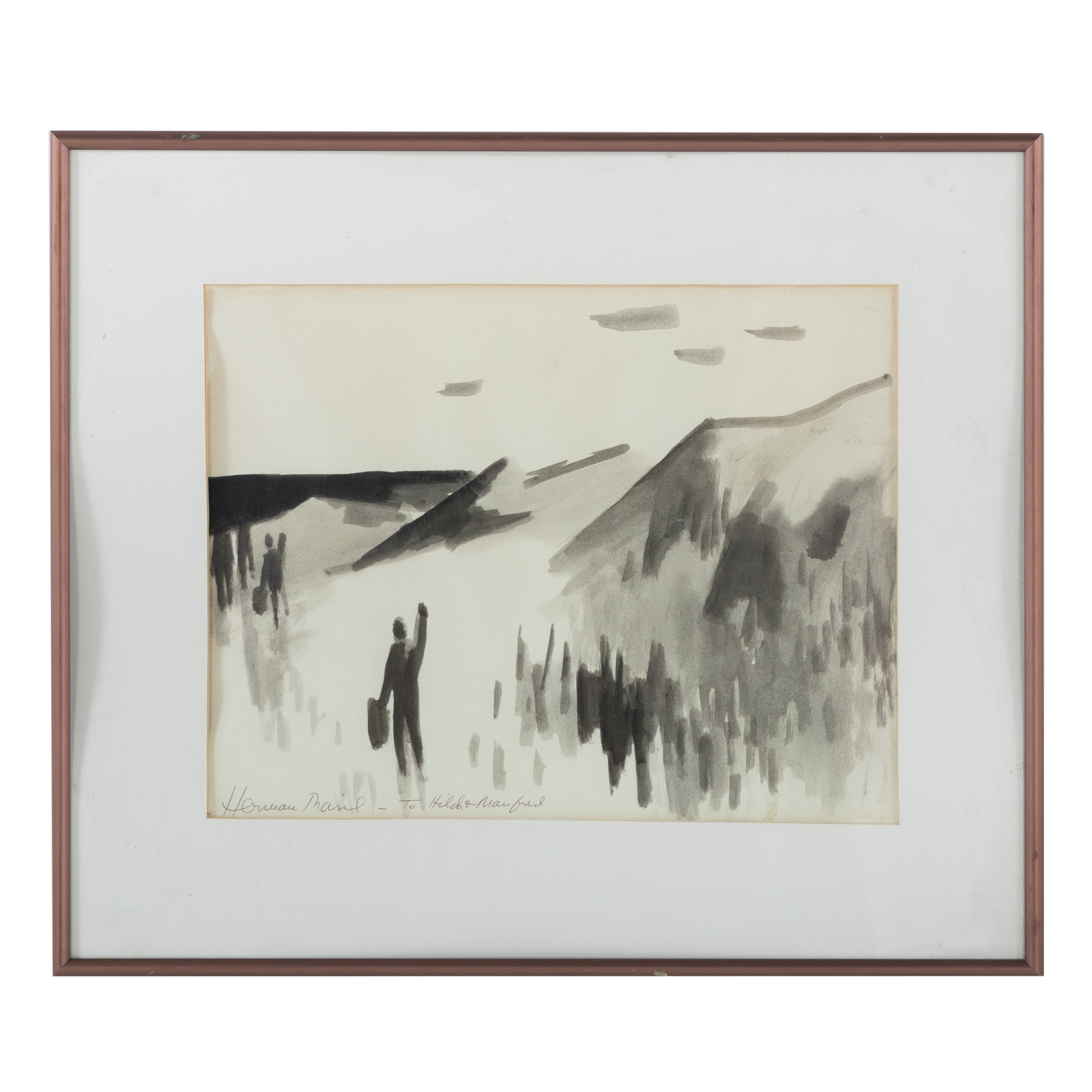 Herman Maril | Landscape with Figures | MutualArt