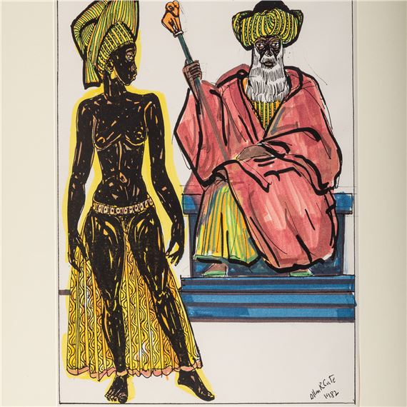 Allan Rohan Crite | Temptress (1982) | MutualArt