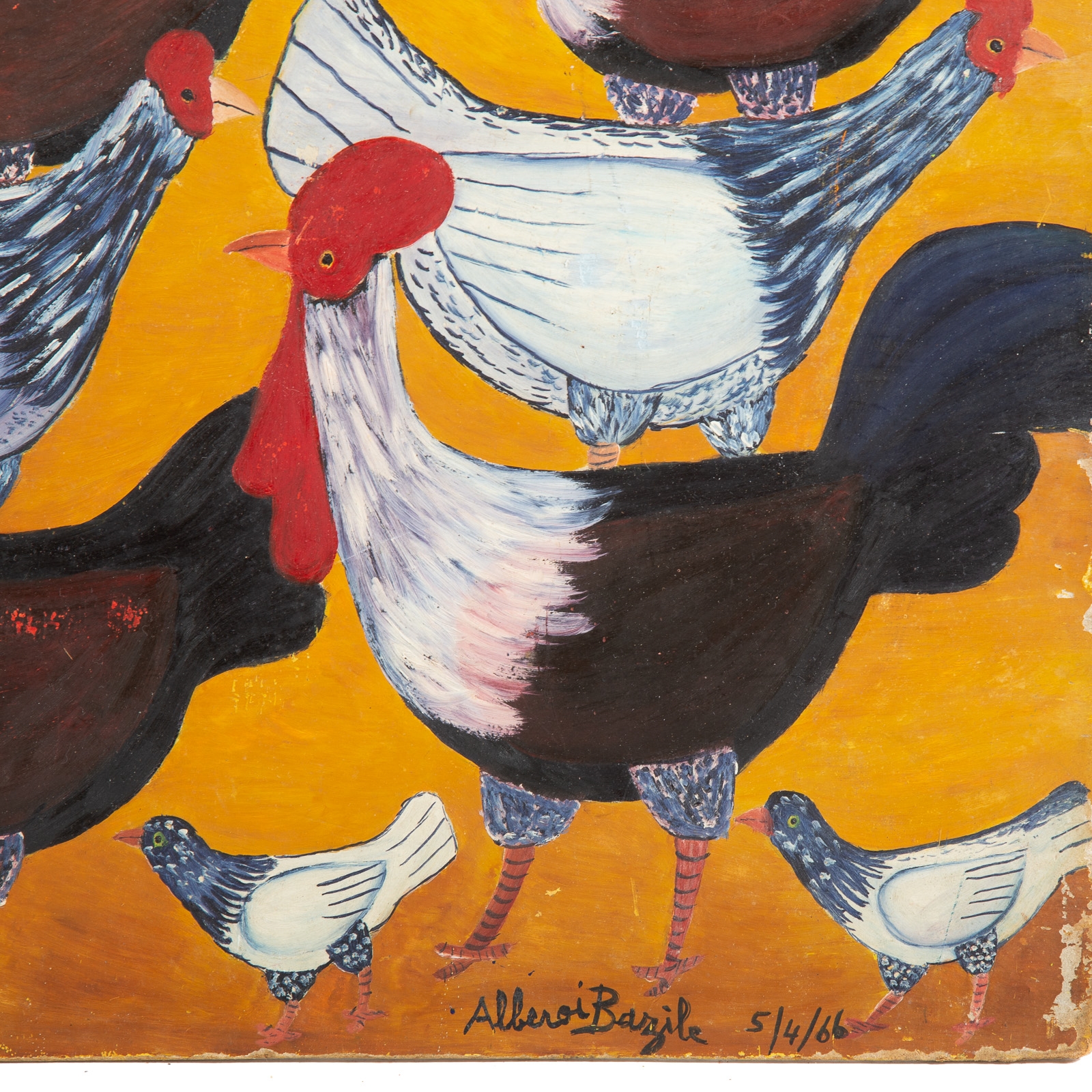 Alberoi Bazile | Roosters and Chicks | MutualArt