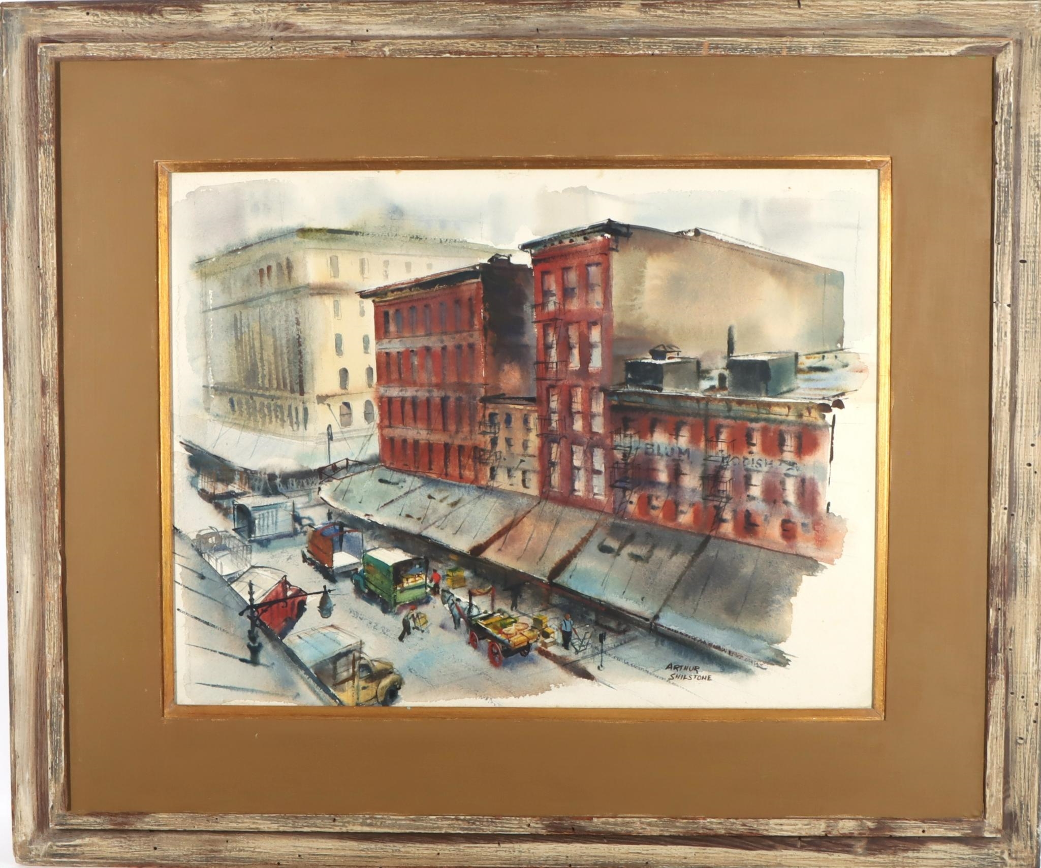 Arthur Shilstone | Birds eye landscape of an early 20th century city ...