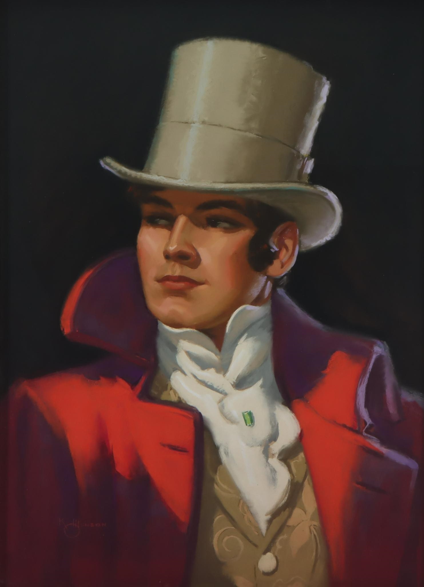 Knute O. Munson | Colorful bust portrait of the titled dapper gentleman ...