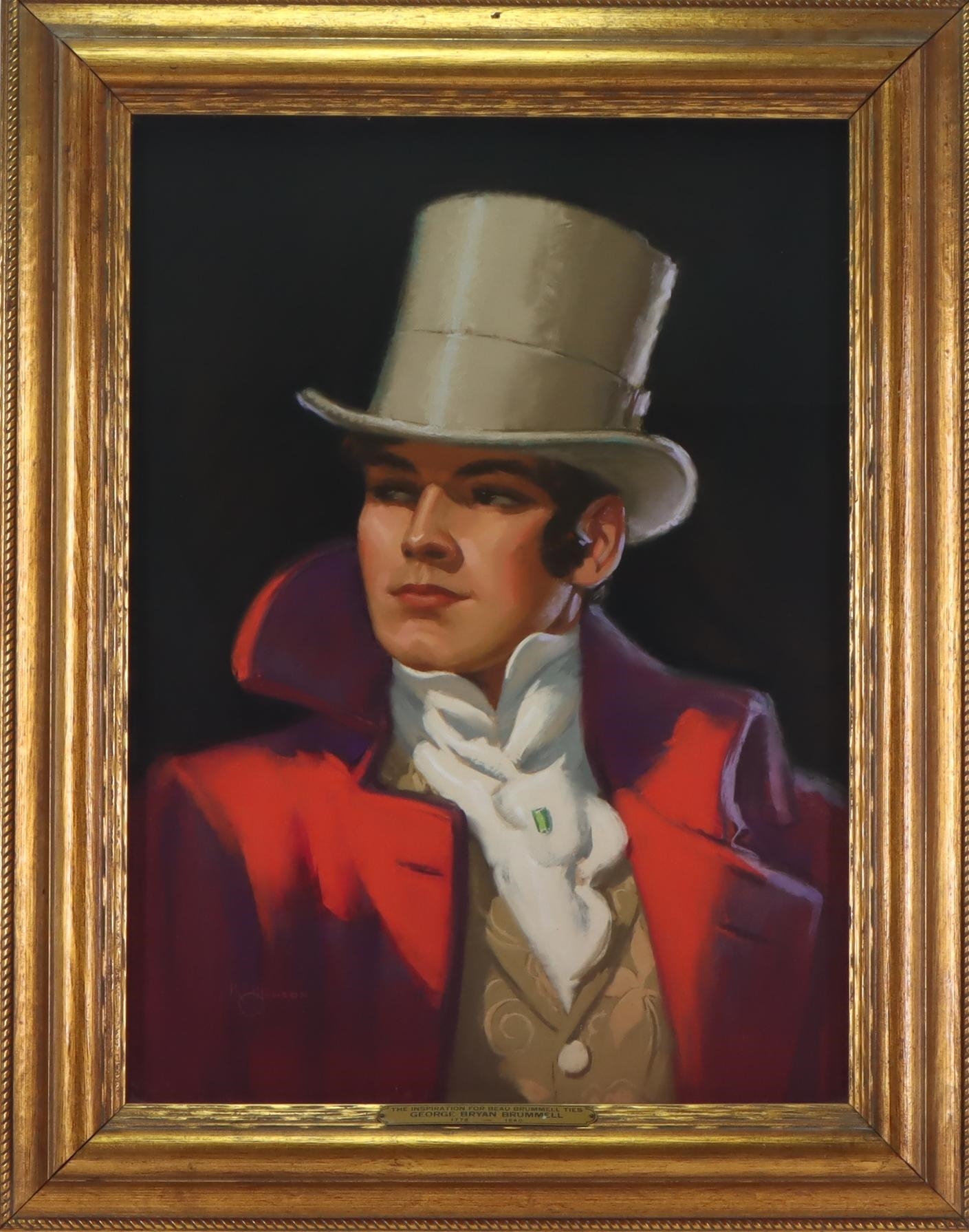 Knute O. Munson | Colorful bust portrait of the titled dapper gentleman ...