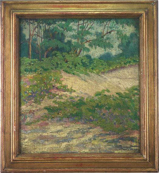 Theodore Clement Steele | Impressionist forest landscape | MutualArt