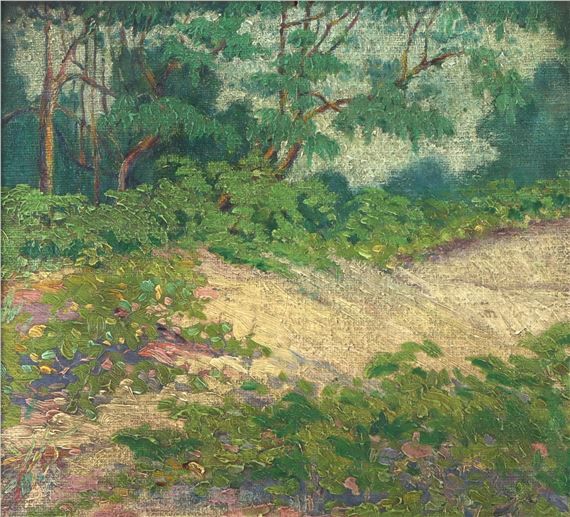 Theodore Clement Steele | Impressionist forest landscape | MutualArt