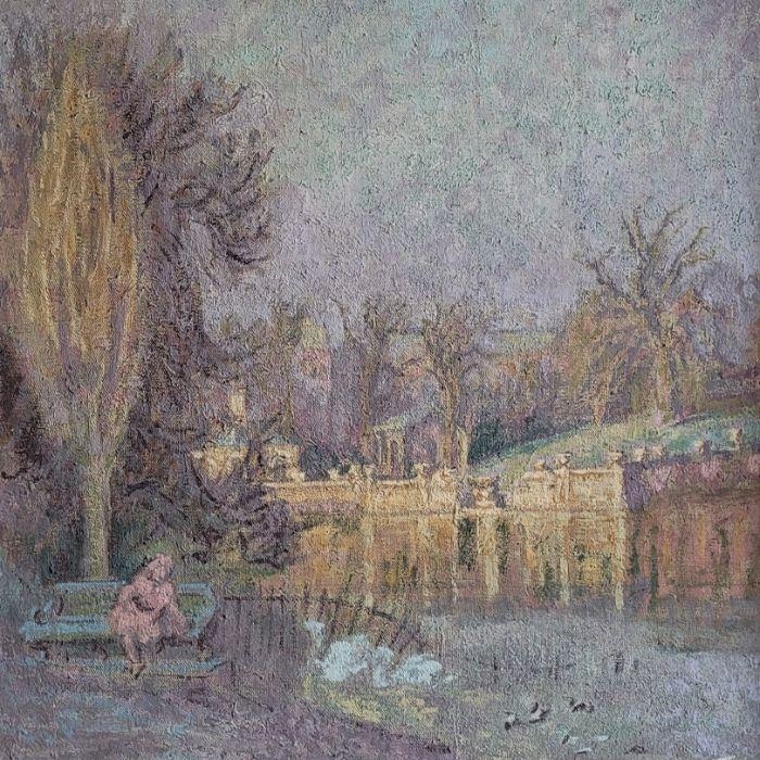 Thérèse Lessore | Swans on The Serpentine | MutualArt