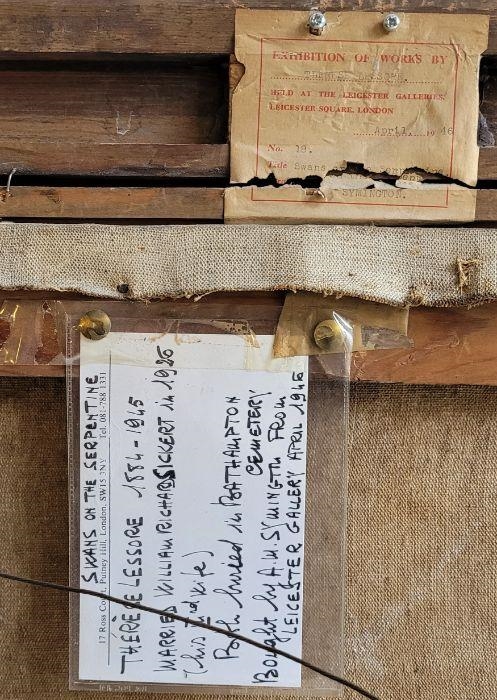 Thérèse Lessore | Swans on The Serpentine | MutualArt