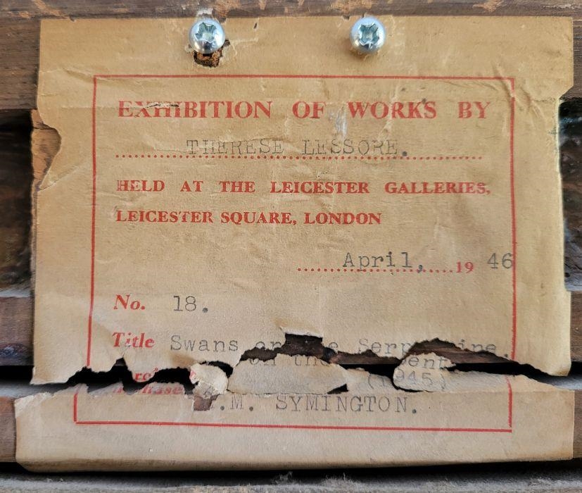 Thérèse Lessore | Swans on The Serpentine | MutualArt