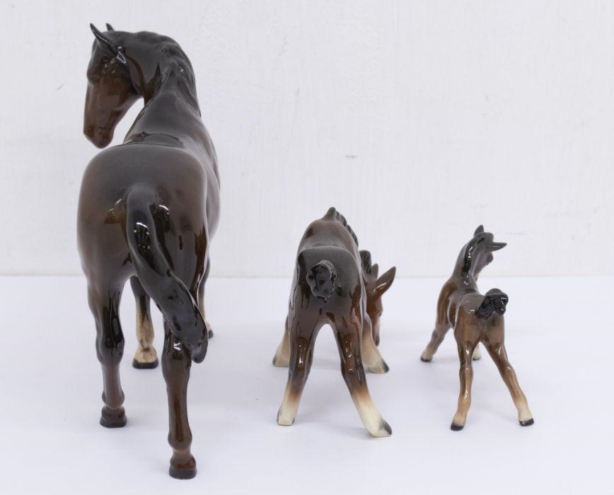 John Samuel Beswick | Three John Beswick brown ponies | MutualArt