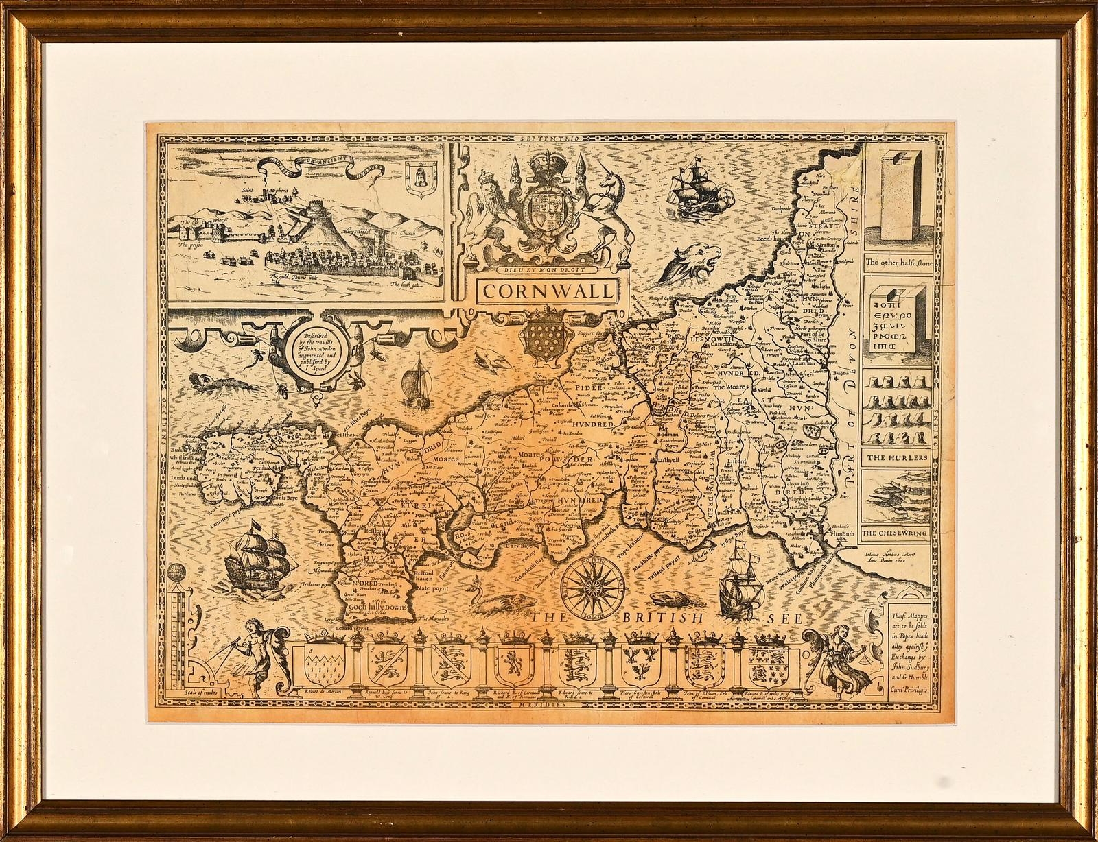 John Speed | Map of Cornwall | MutualArt