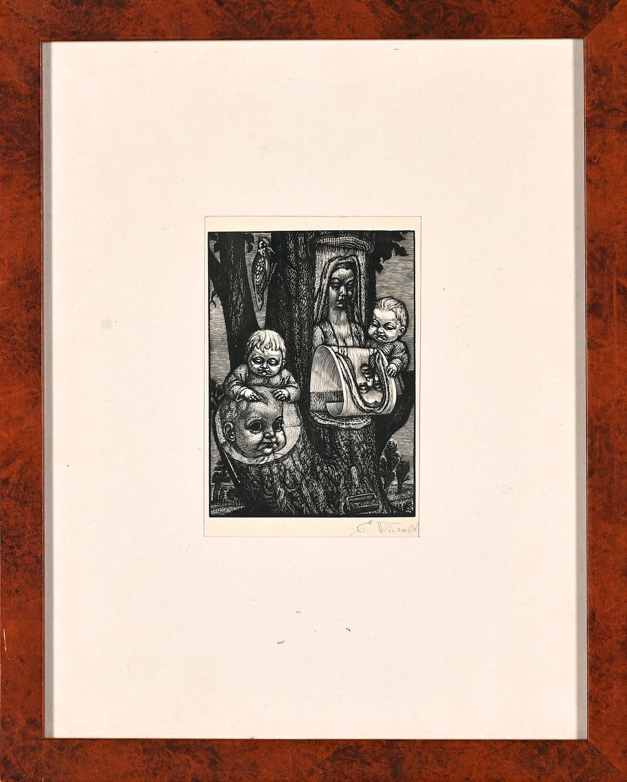 Eduard Wiiralt | Wood-cut Born (1936) | MutualArt