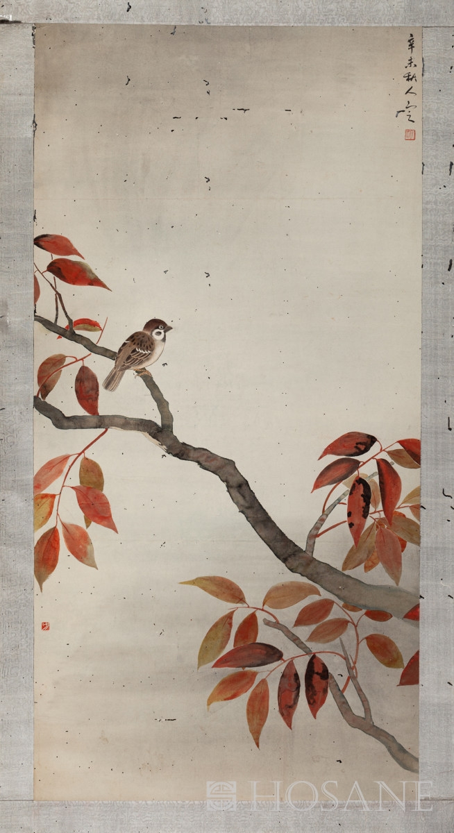 Fang Rending | Birds with red leaves (1931) | MutualArt