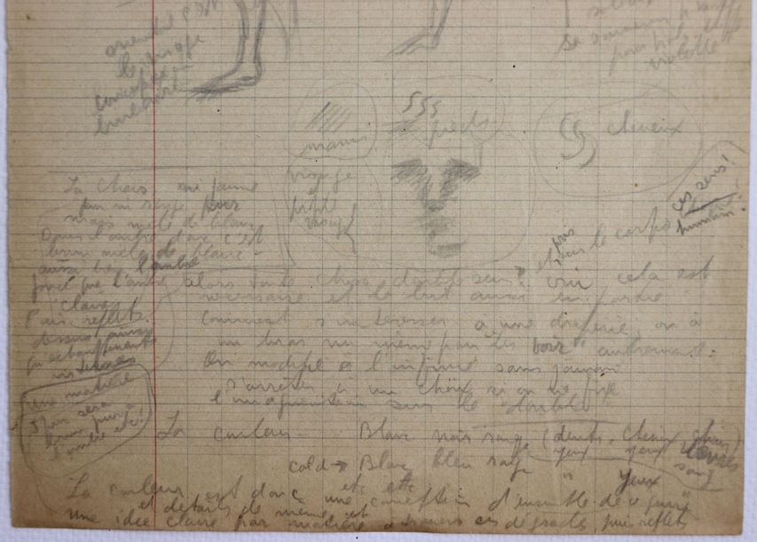 Morgan Russell | Etudes de corps et annotations. | MutualArt