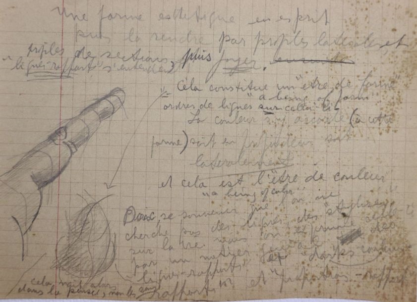 Morgan Russell | Etudes de corps et annotations. | MutualArt